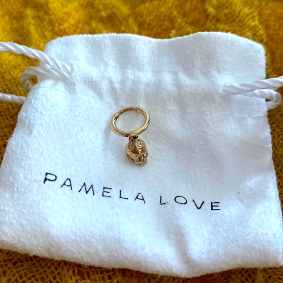 Pamela Love | Jewelry | Pamela Love Diamond Eyes Skull Huggie | Poshmark